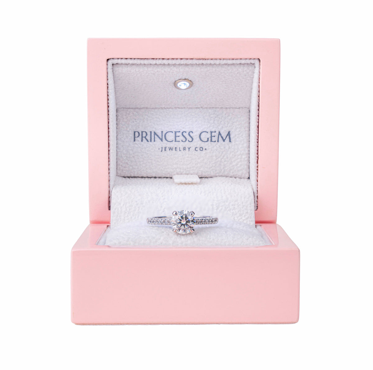 Princess Gem | RTS 18K Rose Gold US 5 Solitaire Half-Eternity 1 Carat ...
