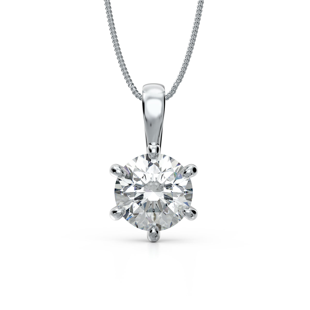 Princess Gem | Classic Round Brilliant Cut Pendant – PRINCESS GEM