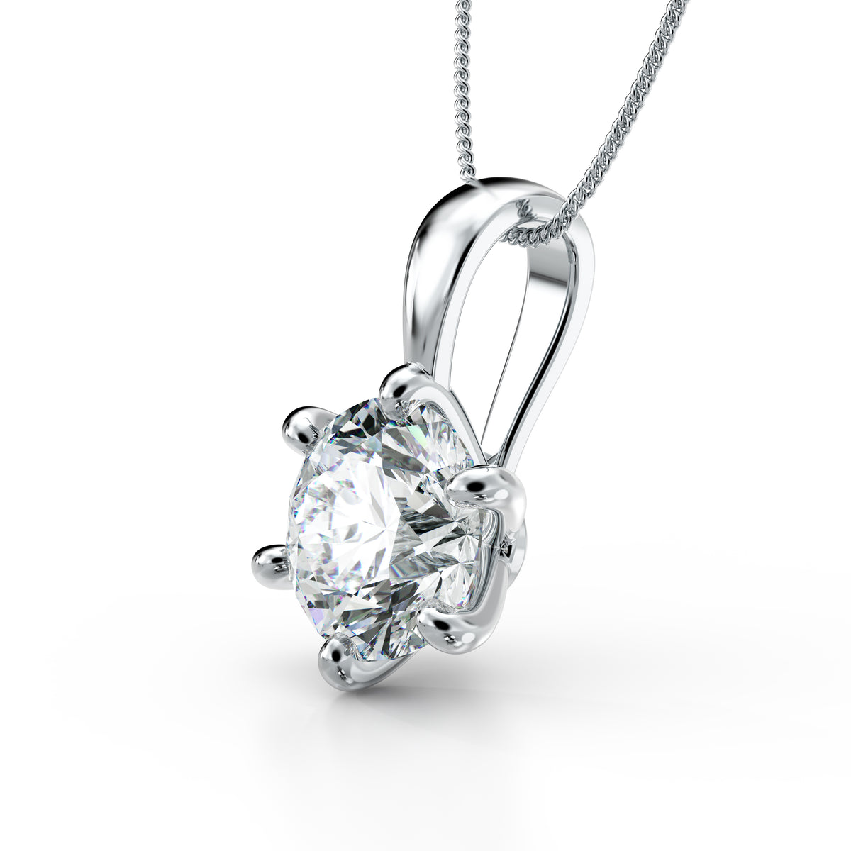 Princess Gem | Classic Round Brilliant Cut Pendant – PRINCESS GEM
